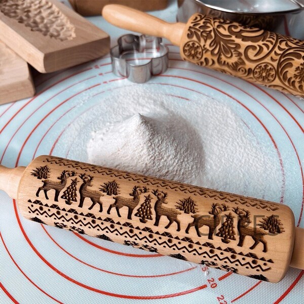 Christmas Rolling Pin - Etsy Australia