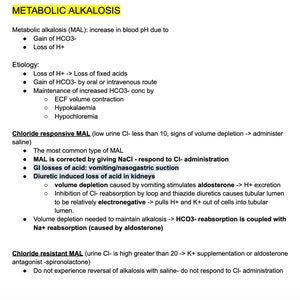Metabolic Acidosis and Alkalosis - Detailed Study Notes - Etsy