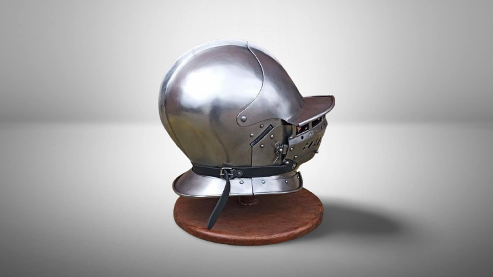 Medieval Full Face Closed Helmet Halloween Knight Gothic Armor - Etsy