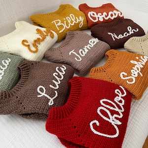 NAME SWEATER, All HANDMADE - Crochet Baby and Toddler Sweater ...