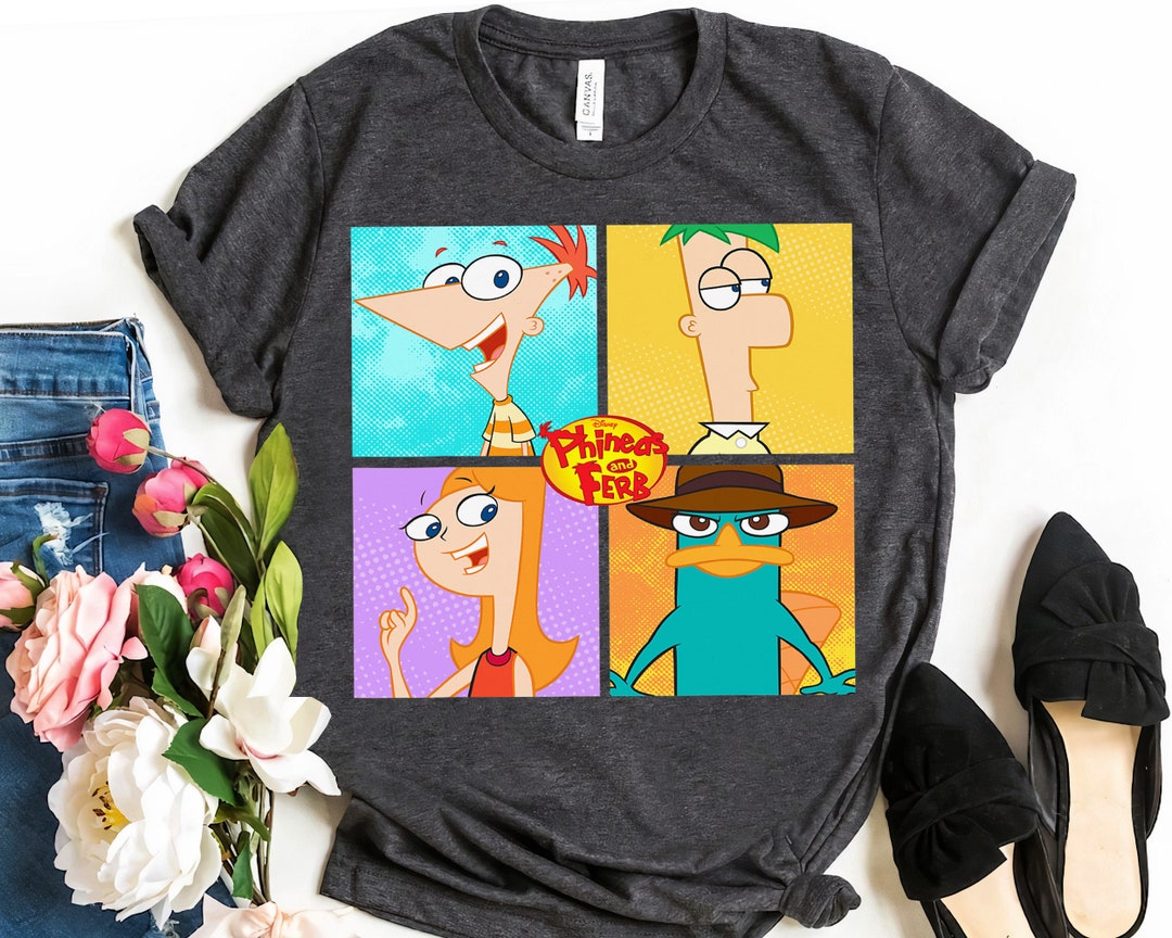 Phineas and Ferb Character Box up T-shirt Disney Perry - Etsy