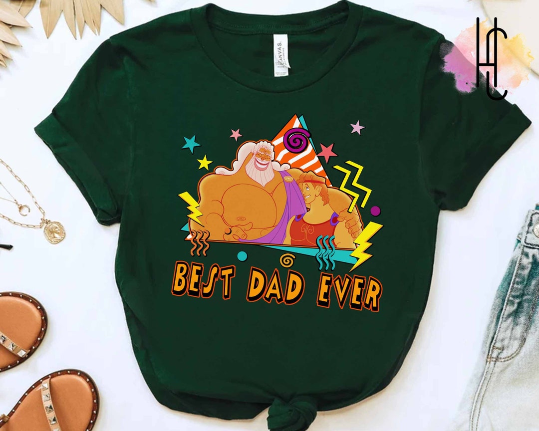 Disney Best Dad Ever Zeus & Hercules Father's Day Retro - Etsy