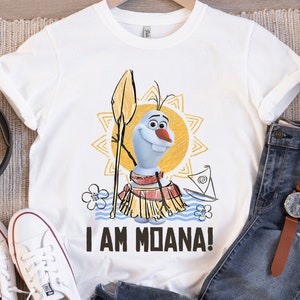 Funny Disney Olaf Presents Moana Costume Sketch Shirt WDW - Etsy