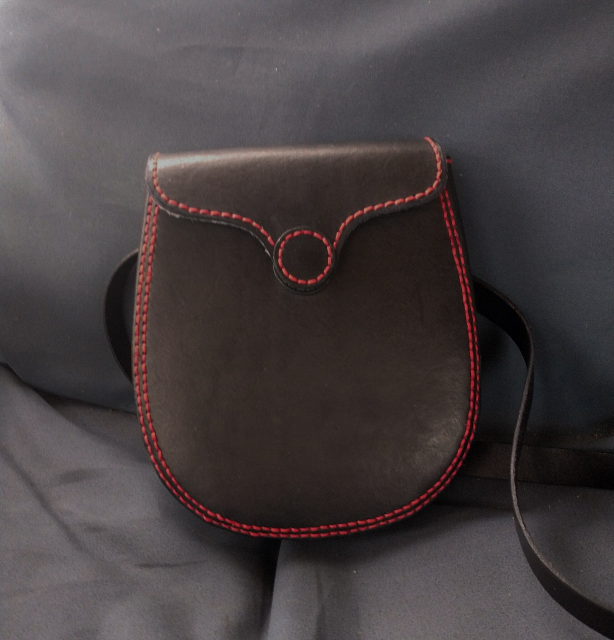 Sporran Leather Pattern for Kilt W/ Belt Loop, D-rings - Etsy