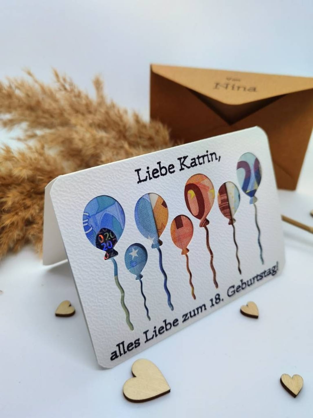 Geburtstagskarte/ Gratulation zum Geburtstag / Geldgeschenk-Karte ...