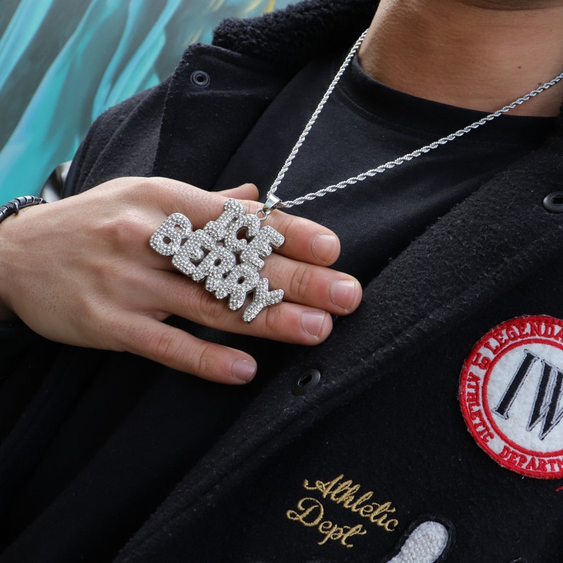 Iced Out Ice Berry Pendant Necklace: Cubic Zirconia Hiphop Style - Etsy
