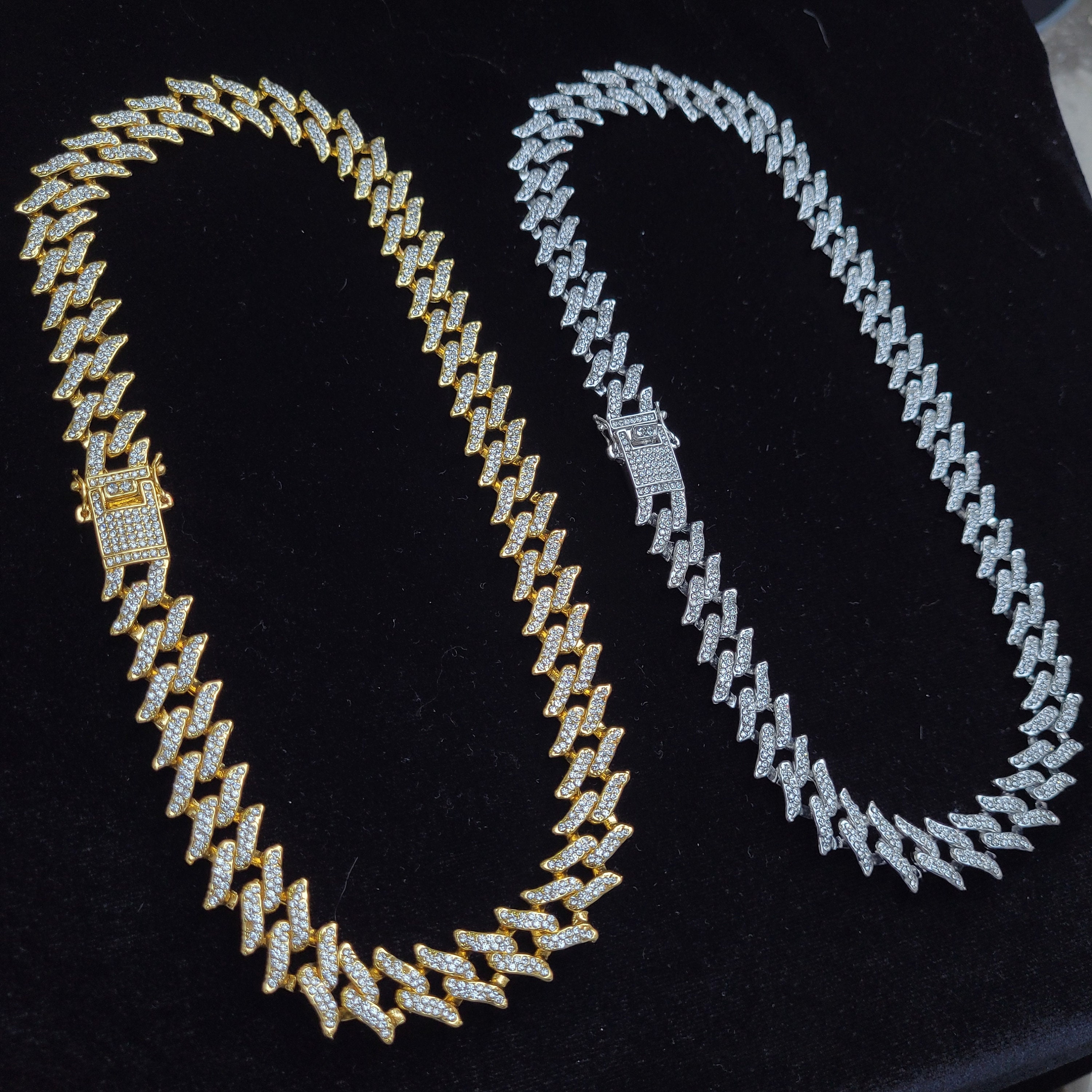 Prong Cuban Chain - Etsy Prong Cuban Chain - Etsy