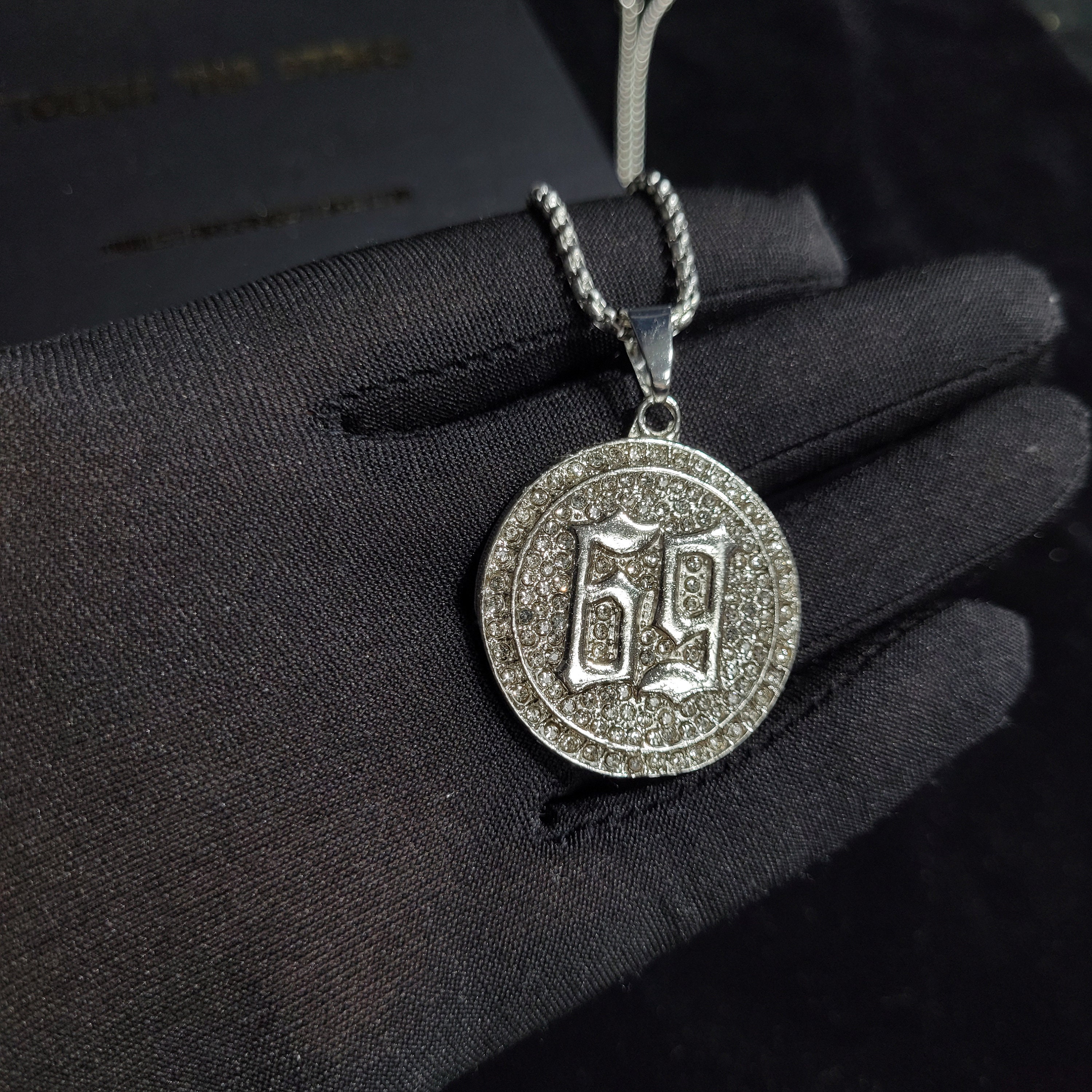 Iced Out Cubic Zirconia Stones Bling Hiphop 6ix9ine 69 Pendant Necklace ...