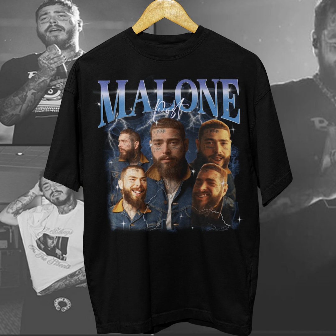 Vintage Post Malone Bootleg Rap Music Merch Shirt, Retro Post Malone T ...