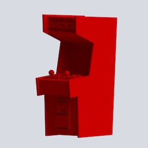 3D Printed Arcade Cabinet Keychain STL - Etsy