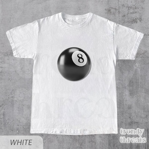 Vintage 8 Ball 90s Graphic T-shirt | Retro Pool Shirt Design | Billard ...