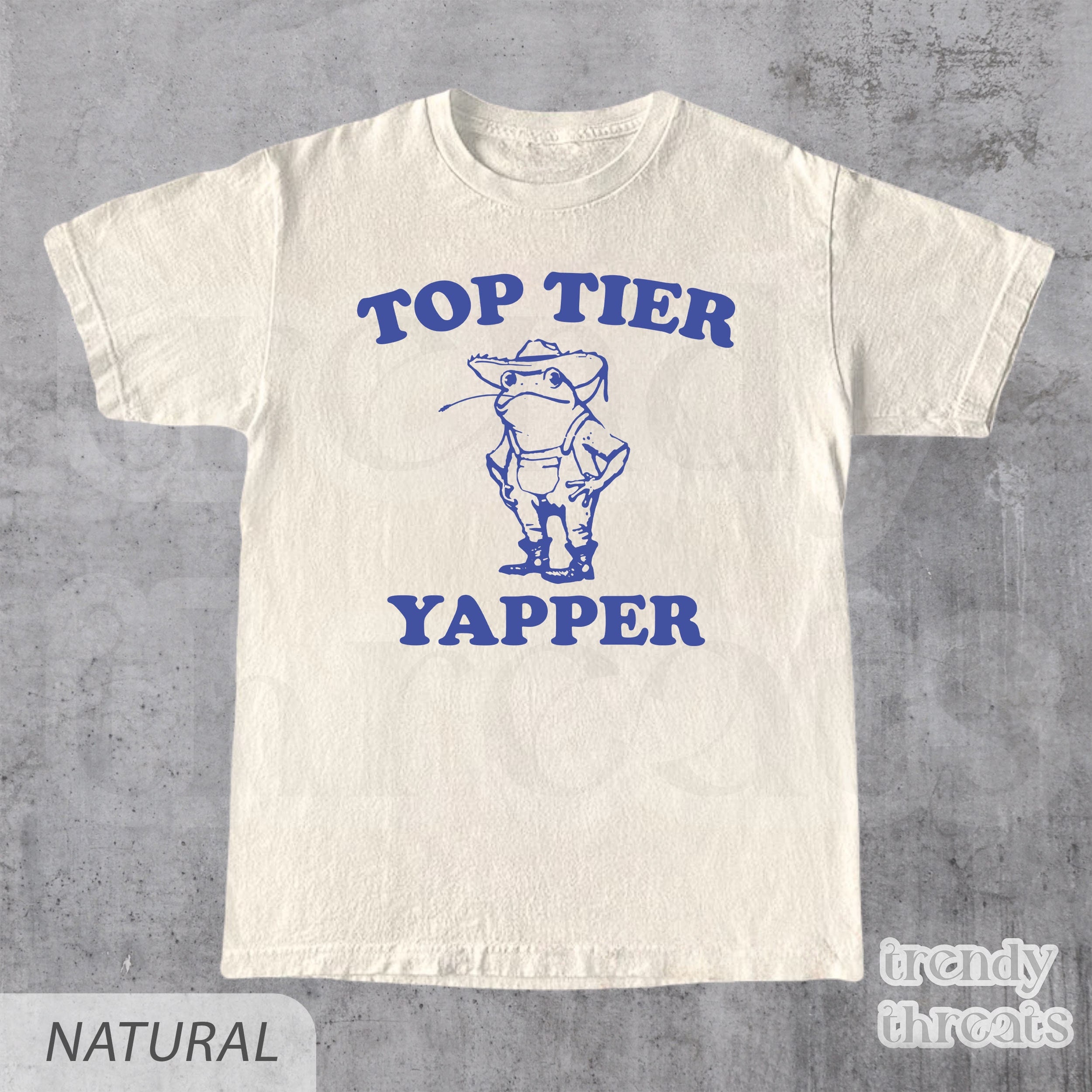 Top Tier Yapper Shirt Meme T Shirt Retro Cartoon T Shirt Yapping Quote ...