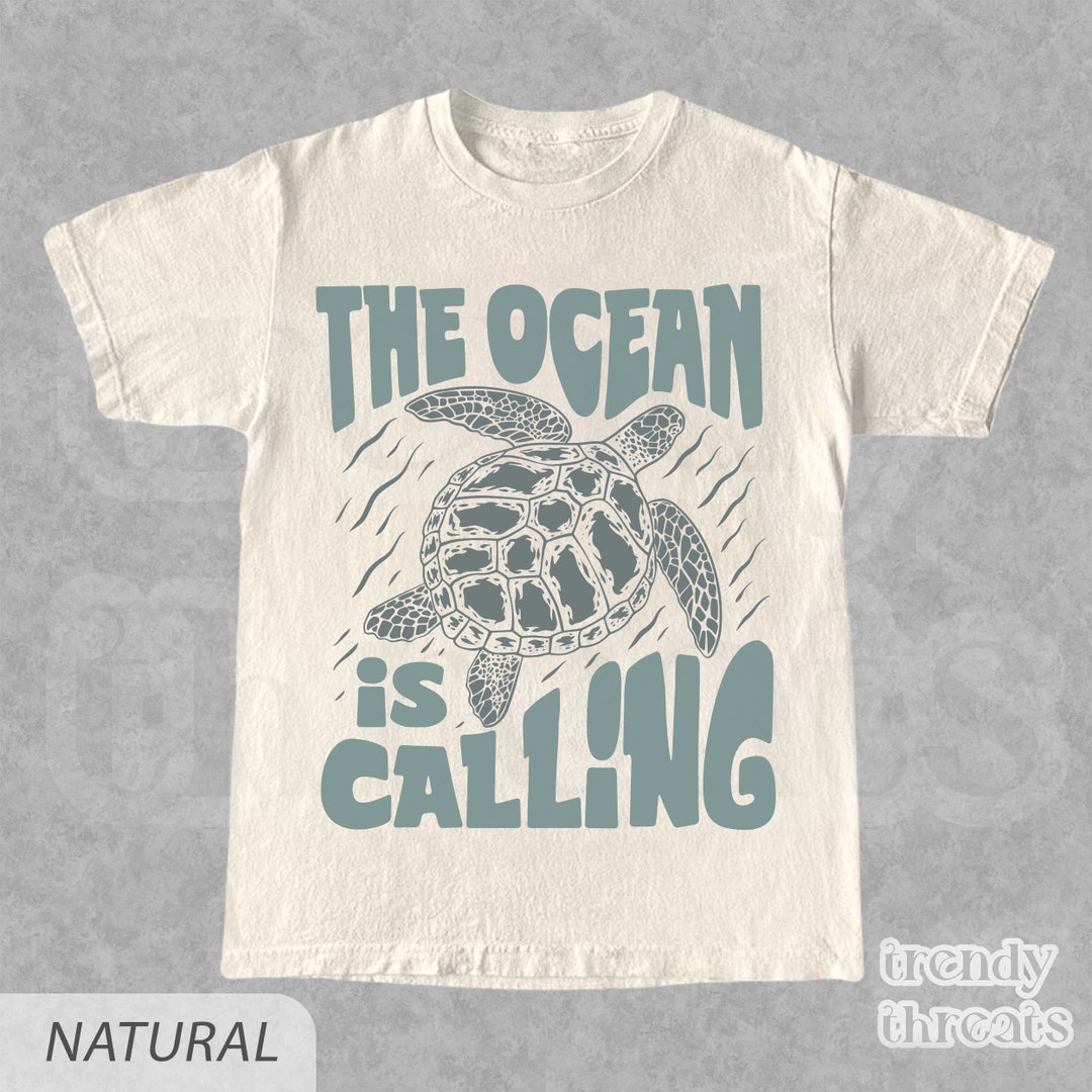 The Ocean is Calling T-shirt | Respect the Locals | Ecology Shirt ...