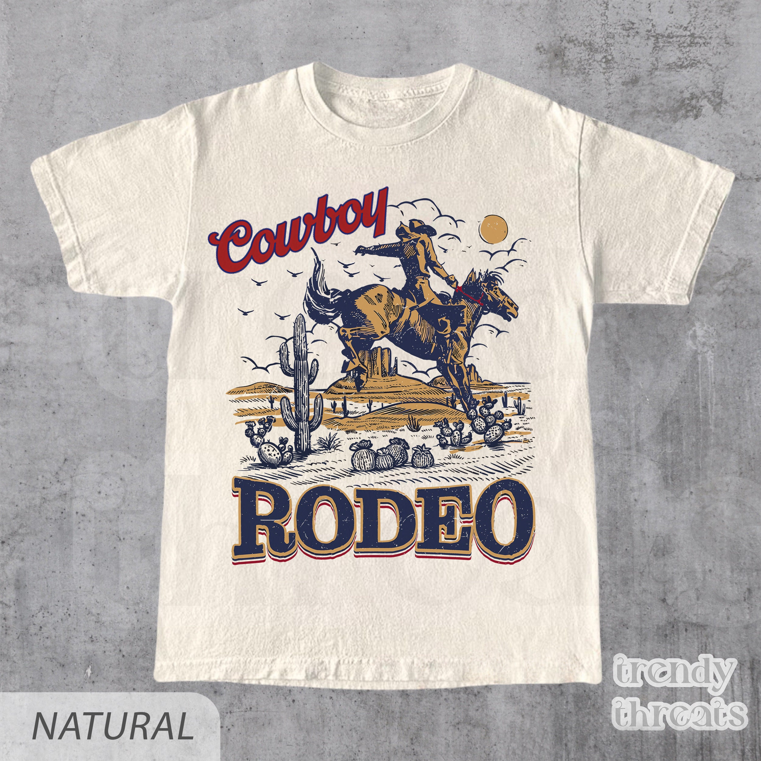 Vintage Cowboy Rodeo T-shirt, 90s Cowboy Graphic, Retro Western Tee ...