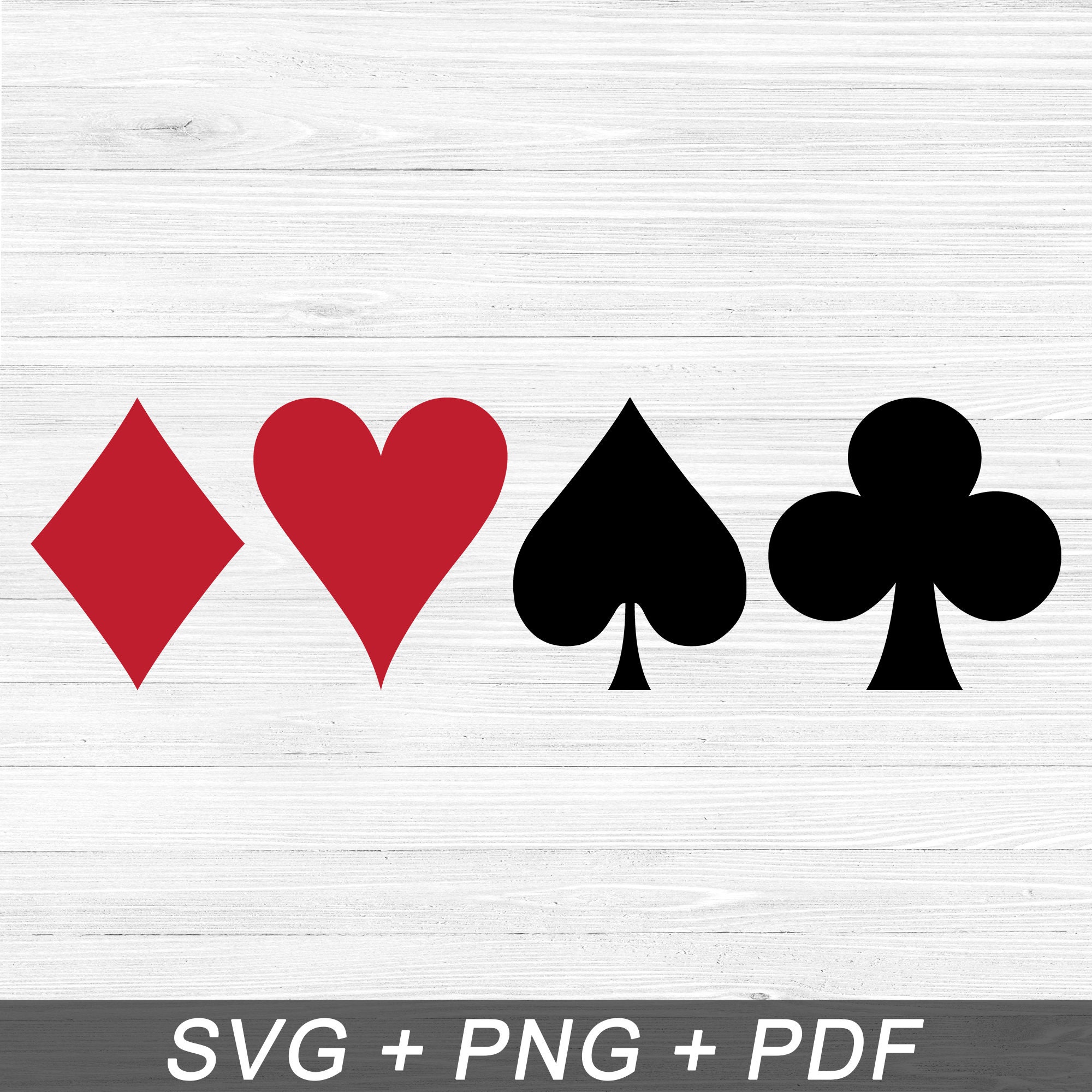 Poker SVG PNG PDF Poker Symbols Svg Poker Card Symbols - Etsy