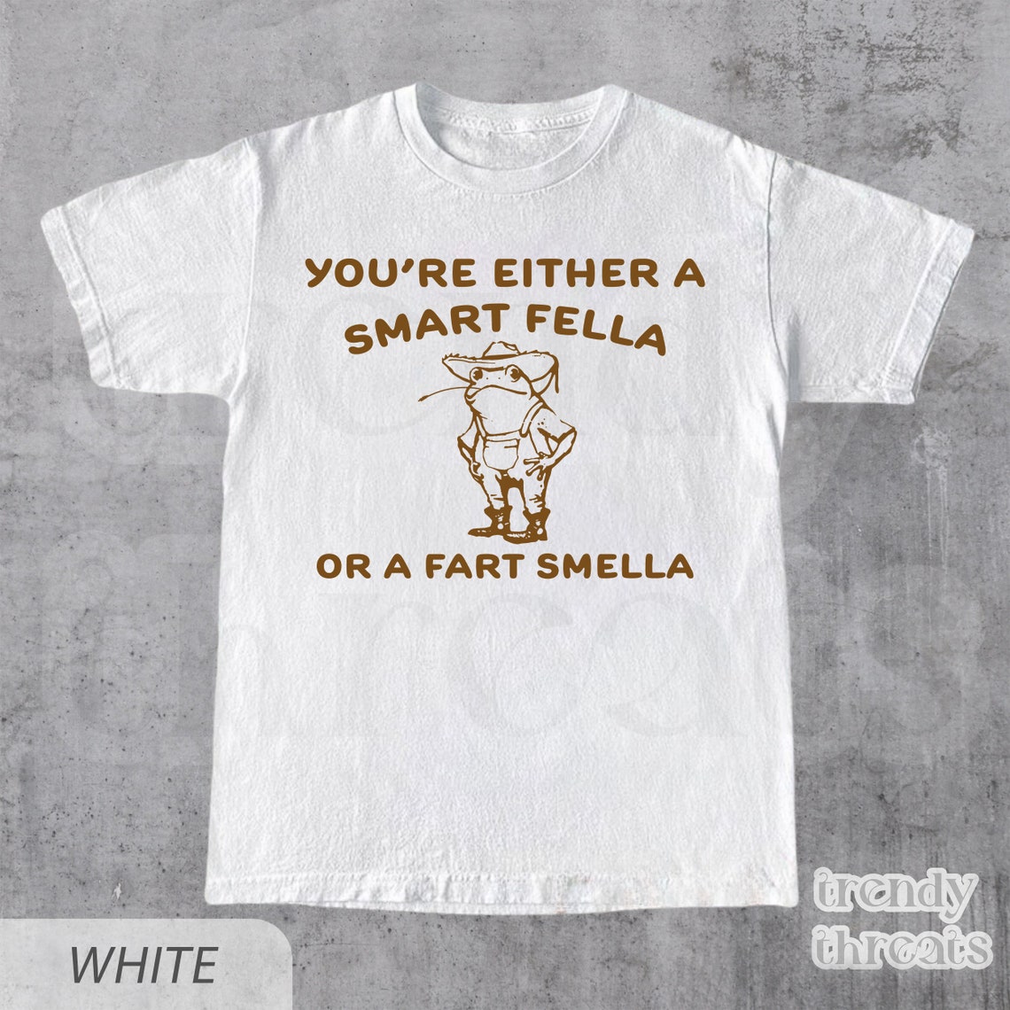 Are You A Smart Fella or Fart Smella? • Retro Cartoon T Shirt • Weird T ...