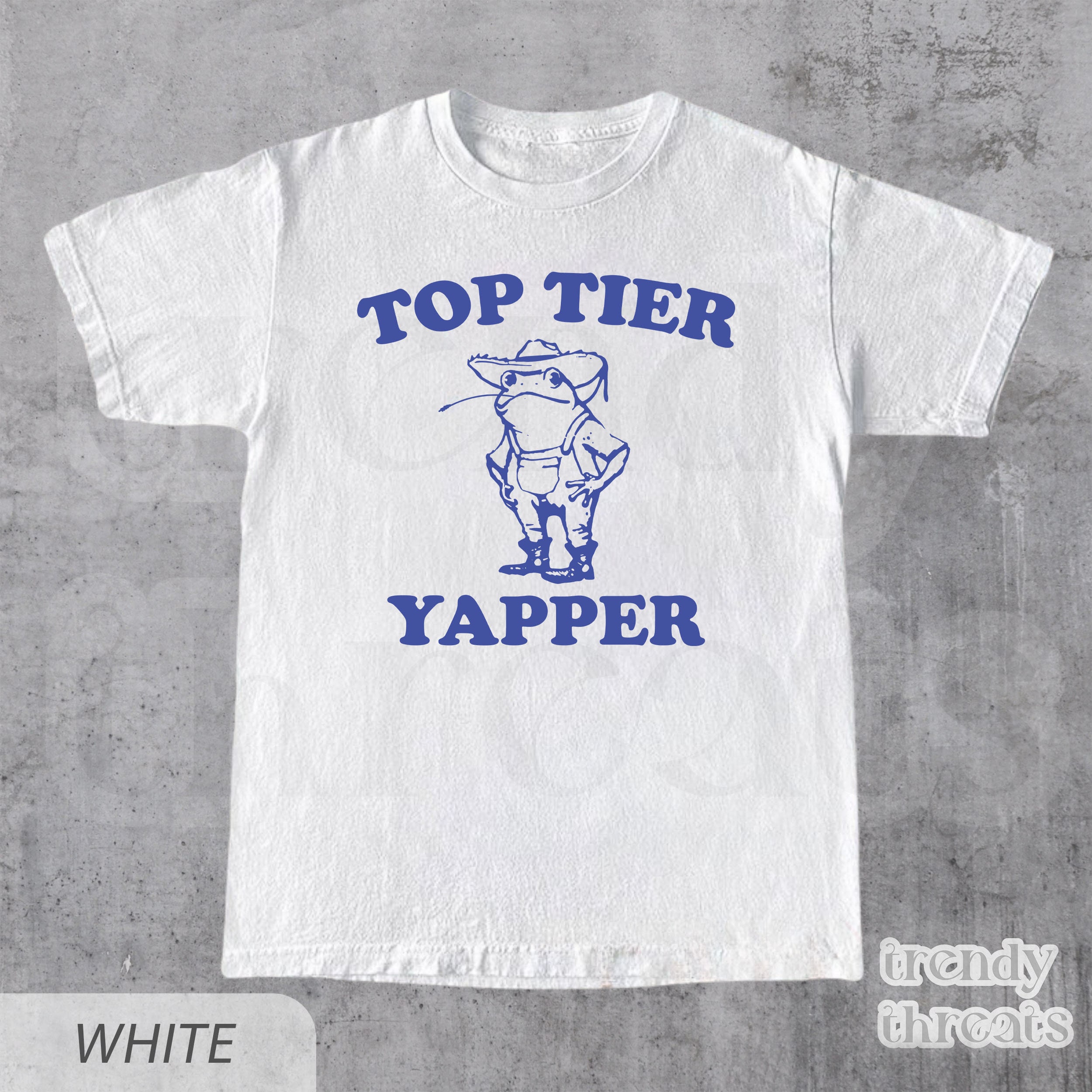 Top Tier Yapper Shirt Meme T Shirt Retro Cartoon T Shirt Yapping Quote T-shirt Animal Shirt ...