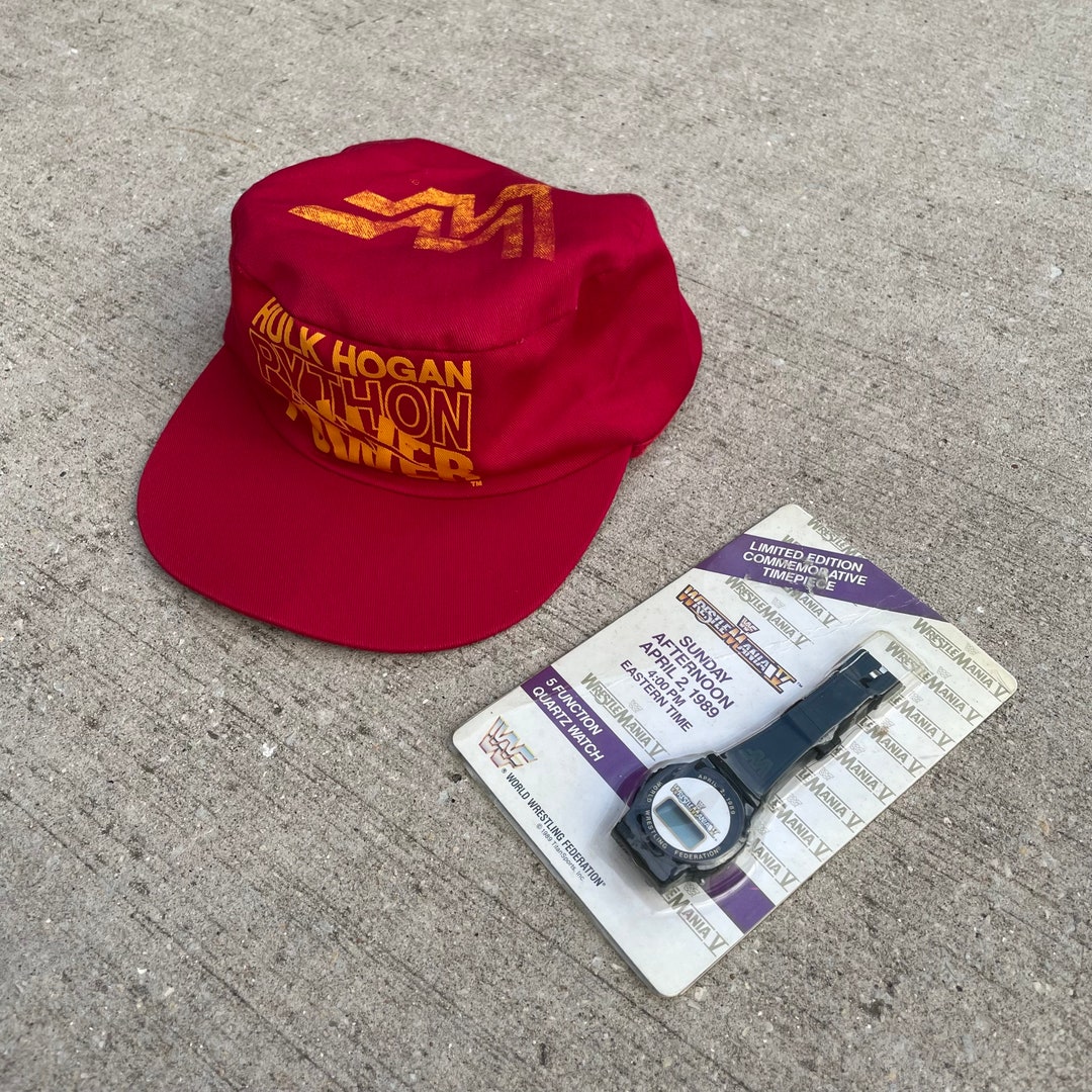 Vintage WWF Hulk Hogan Hat / Watch - Etsy