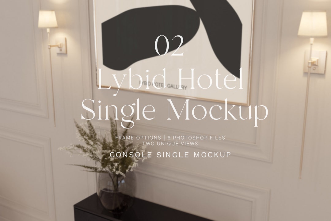 Hotel Frame Mockup, Premium Poster Display, Metal Frame, Wall Art ...