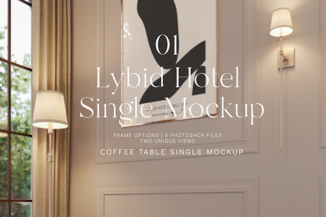Hotel Frame Mockup Set, Premium Poster Display, Metal Frame, Wall Art ...