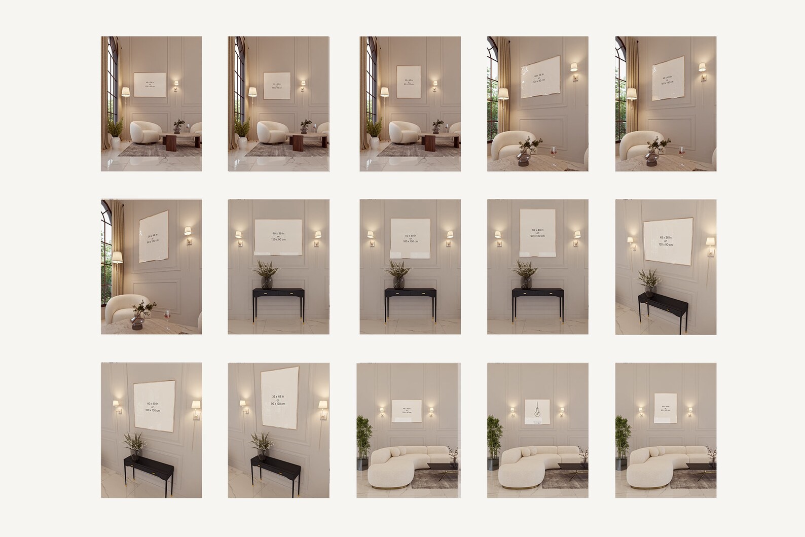 Hotel Frame Mockup Set, Premium Poster Display, Metal Frame, Wall Art ...