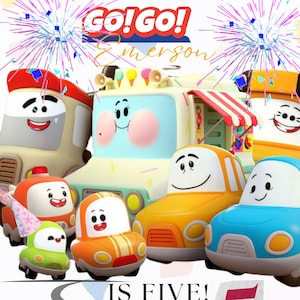 Go! Go! Cory Carson Birthday Invitation: Customizable Canva Template ...