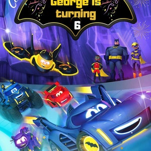 Batwheels Birthday Invitation, Editable Superhero Party (digital) - Etsy