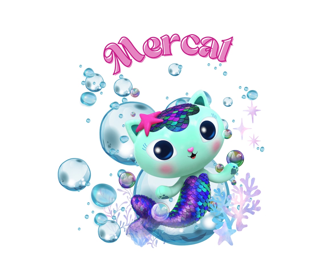 Gabby Dollhouse PNG Clipart: Mercat & Pandy, Layered Animation (SVG for ...