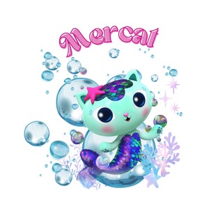 Gabby Dollhouse PNG Clipart: Mercat & Pandy, Layered Animation (SVG for ...