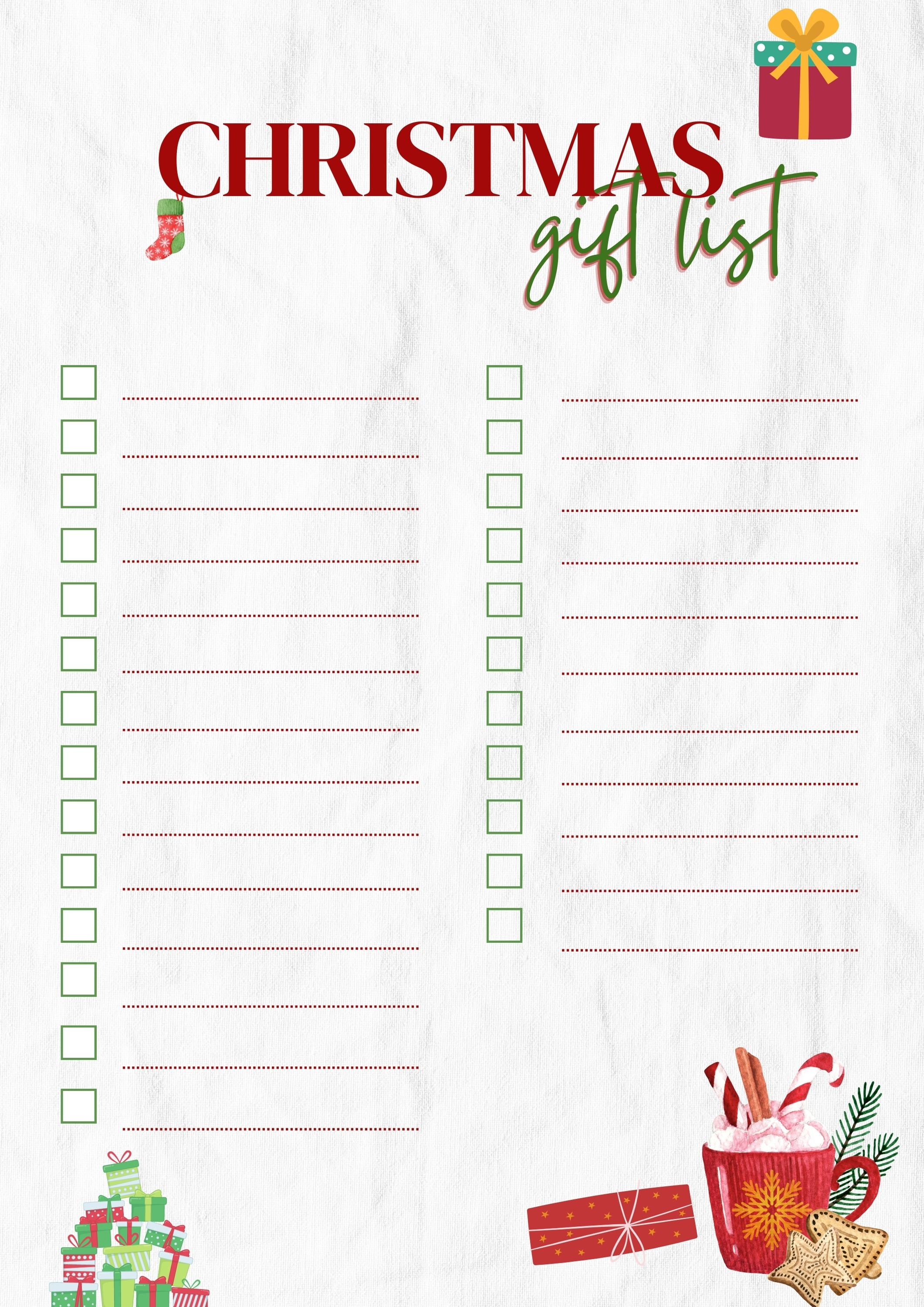 Christmas Planner Printable, Holiday Planner, Gift Budget Planner ...