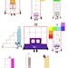 Numberblocks 0-20 and 30,40,50,60,70,80,90,10, Coloring Page 0-10 - Etsy