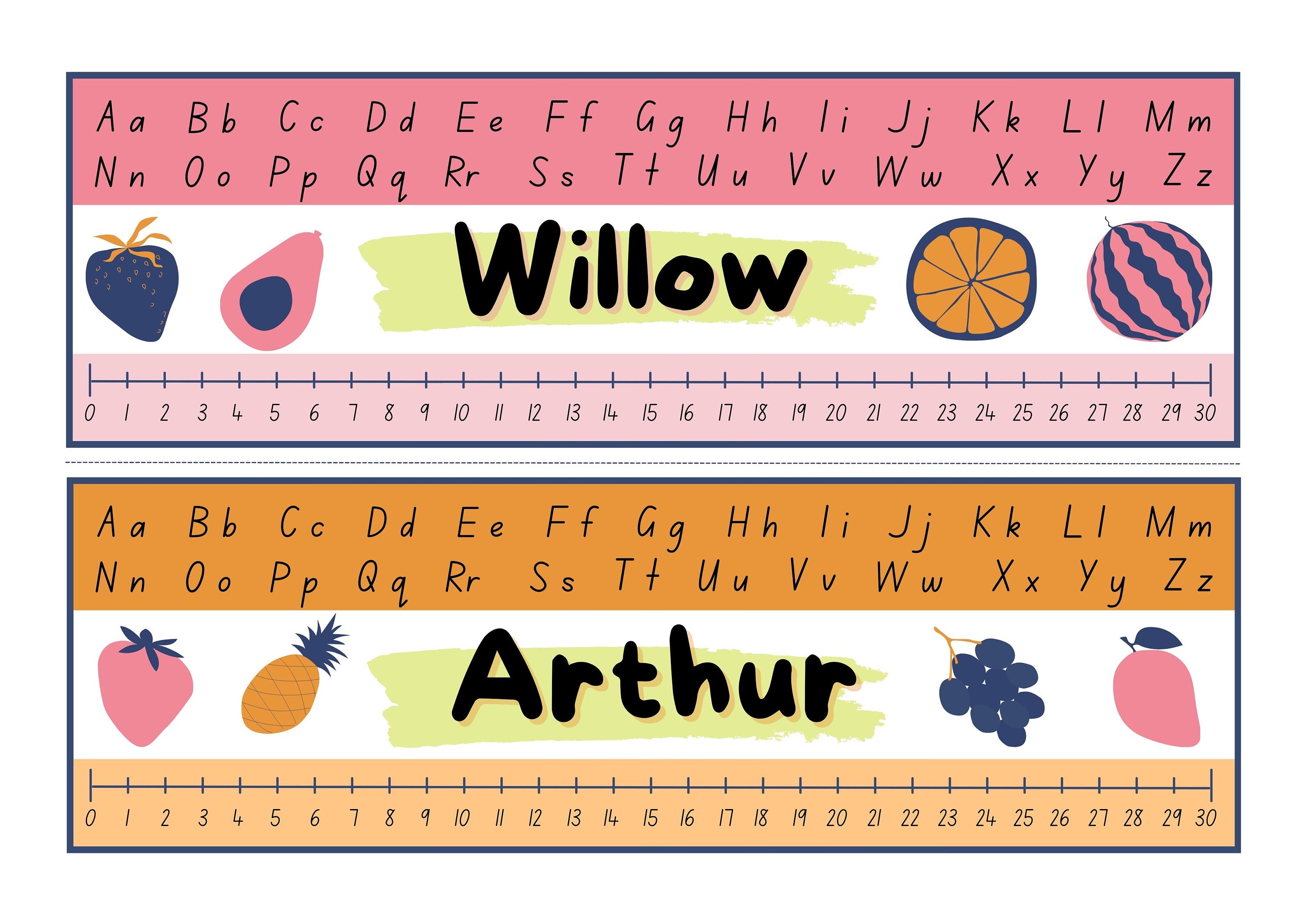 Editable Digital Student Desk Plates, Student Name Cards, Student Desk ...