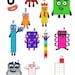 Numberblocks 0-20 and 30,40,50,60,70,80,90,10, Coloring Page 0-10 - Etsy