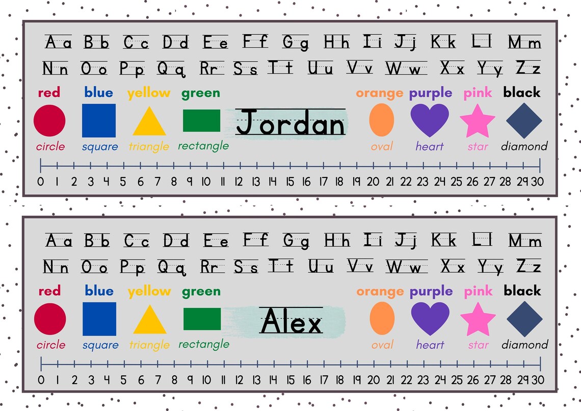 Editable Digital Student Desk Plates, Student Name Cards, Student Desk ...