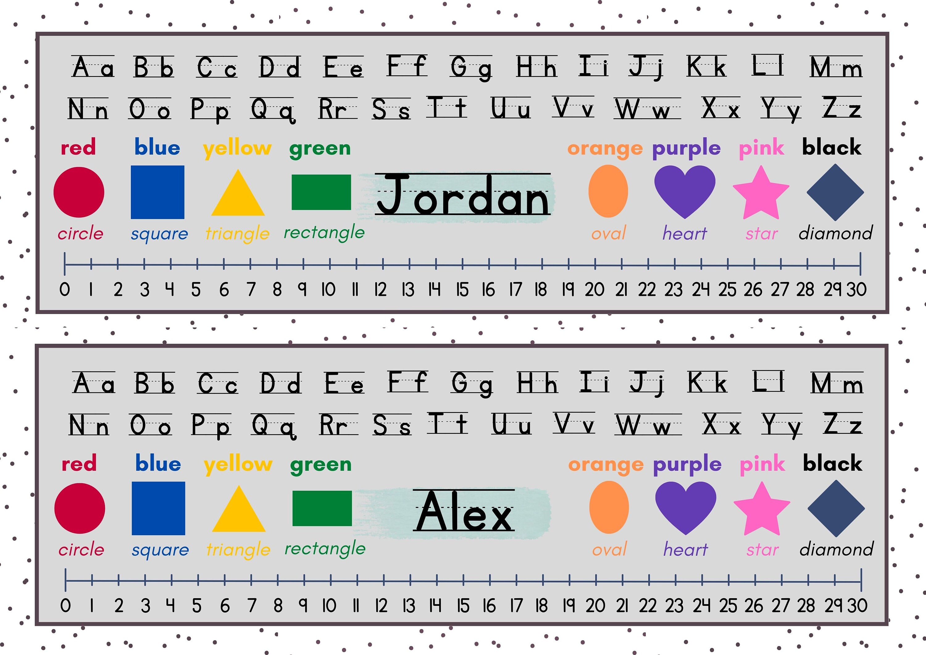 Editable Digital Student Desk Plates, Student Name Cards, Student Desk ...