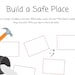 Build a Safe Place SEL Therapy/classroom Worksheet - Etsy UK