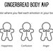Gingerbread Body Map Therapy Worksheet - Etsy