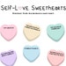 Self-love Sweethearts Valentine's Day Therapy Worksheet - Etsy