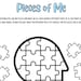 Pieces of Me Therapy Worksheet - Etsy