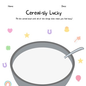 Lucky Charm St. Patricks Day Classroom Therapy SEL Worksheet - Etsy