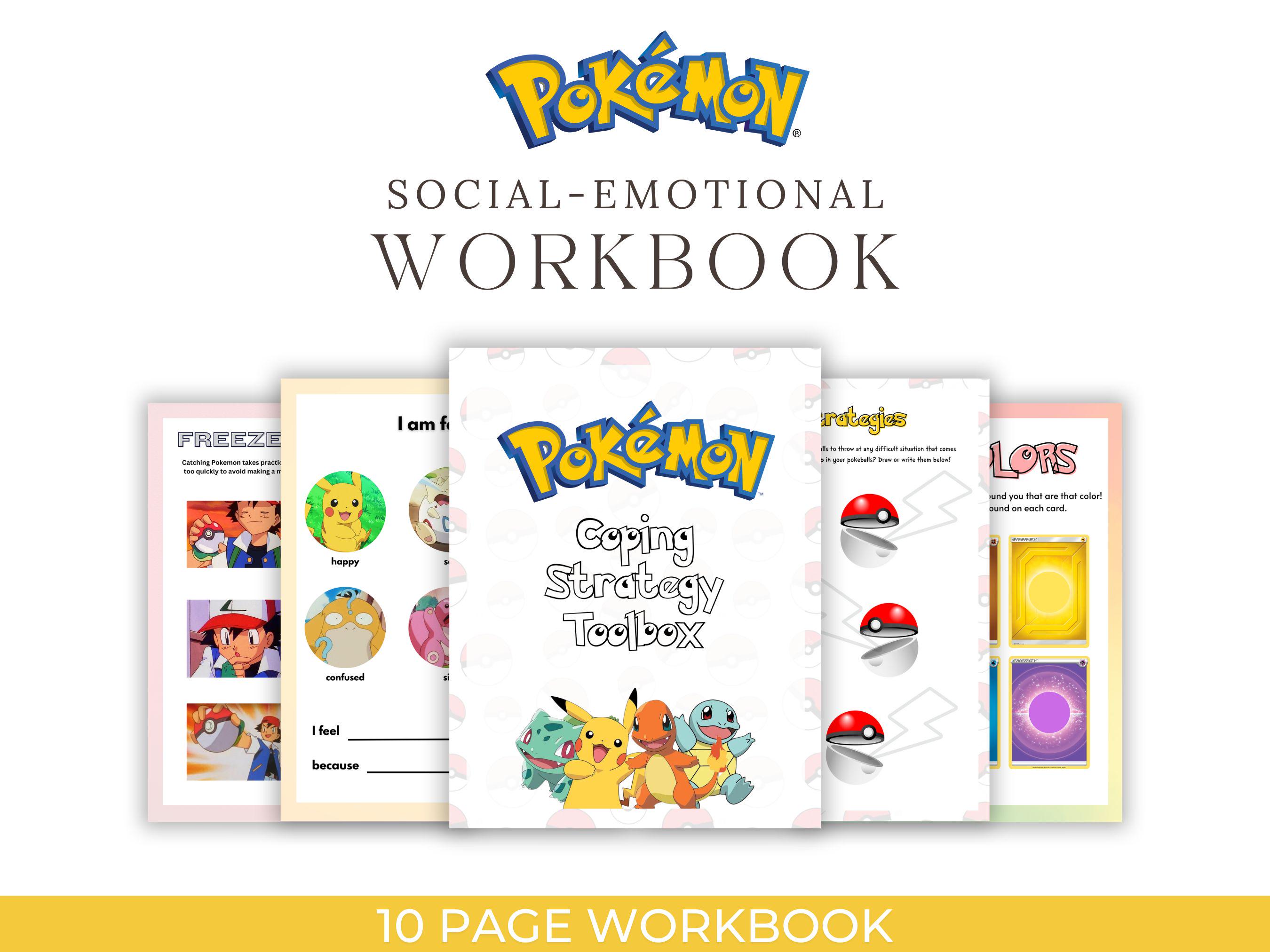 Pokémon SEL Therapy Coping Strategy Toolbox Workbook - Etsy