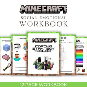 Minecraft SEL Therapy Coping Strategy Workbook - Etsy