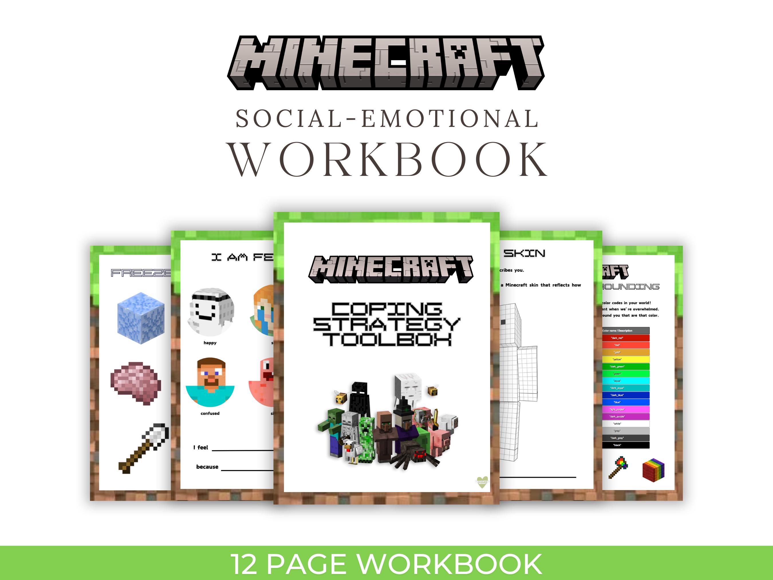 Minecraft SEL Therapy Coping Strategy Workbook - Etsy