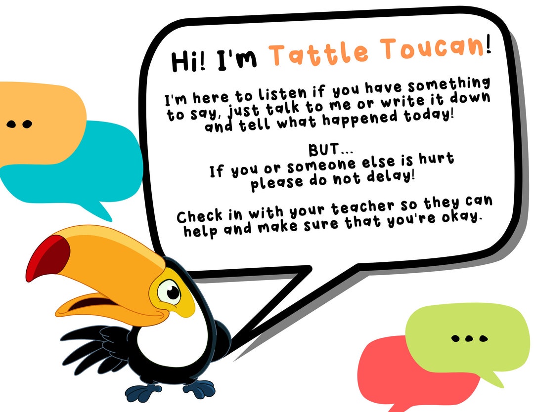 Tattle Toucan: Classroom Friend Wall Decor - Etsy