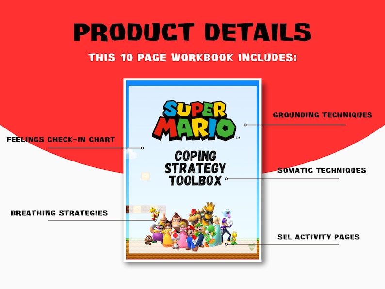 Super Mario SEL Therapy Coping Strategy Toolbox - Etsy
