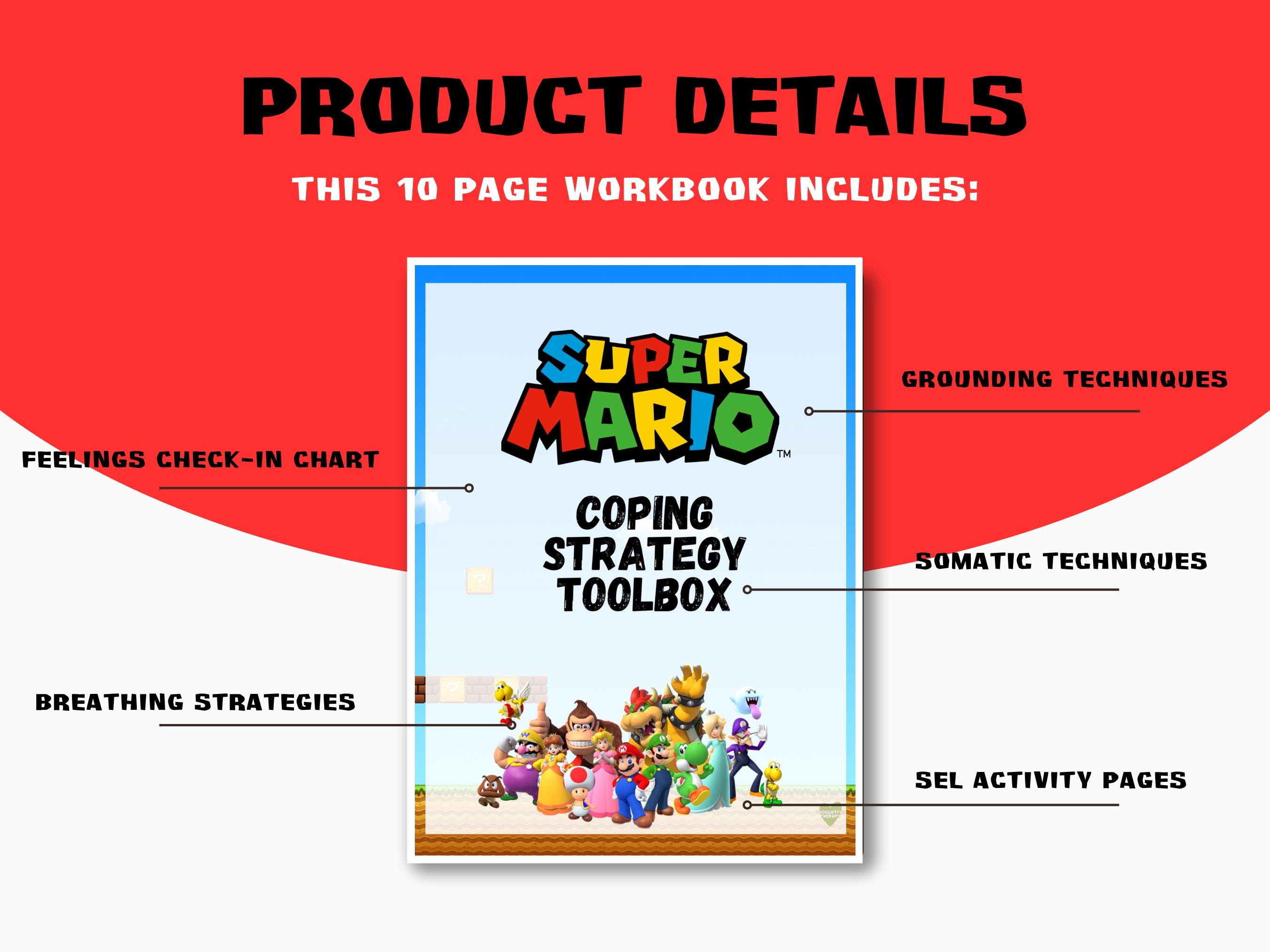 Super Mario SEL Therapy Coping Strategy Toolbox - Etsy