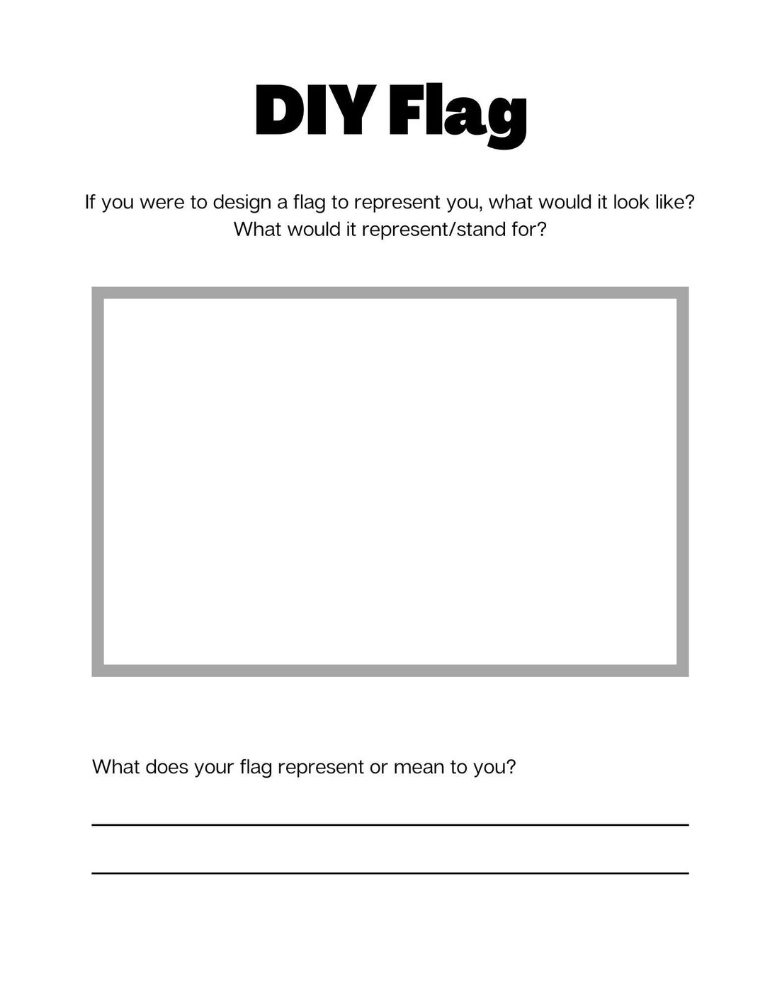 DIY Pride Flag Therapy Worksheet - Etsy