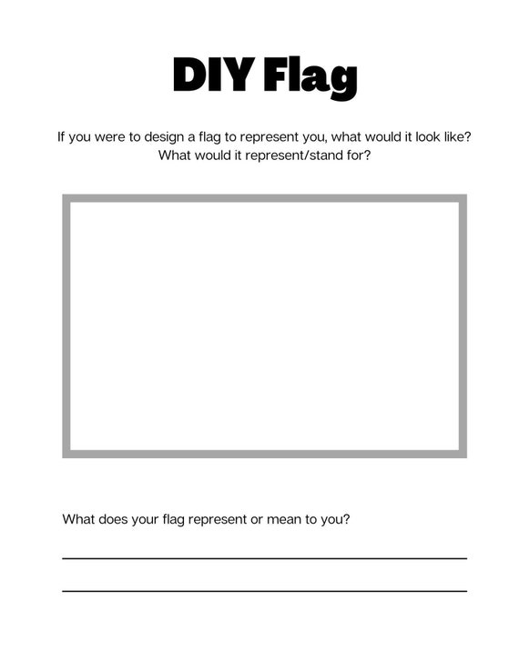 DIY Pride Flag Therapy Worksheet - Etsy
