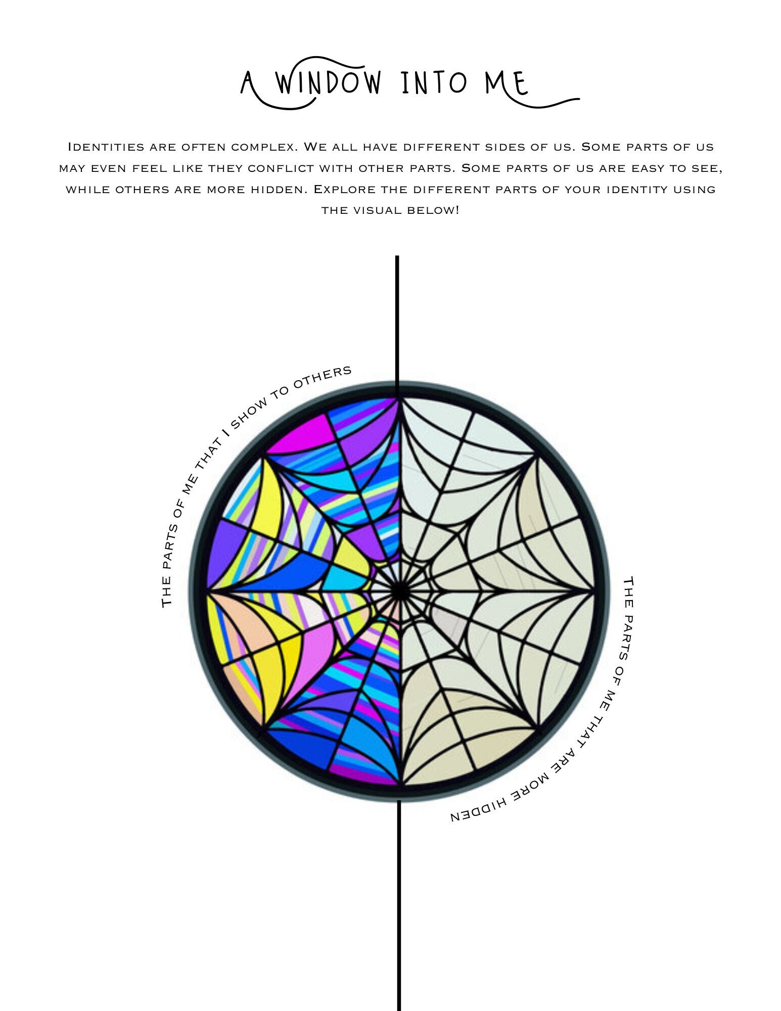 SEL Identity Exploration Worksheet- 'wednesday' Themed - Etsy