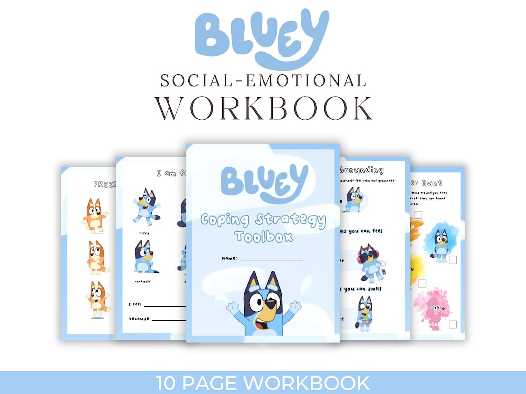 Bluey SEL Coping Strategy Workbook - Etsy Canada